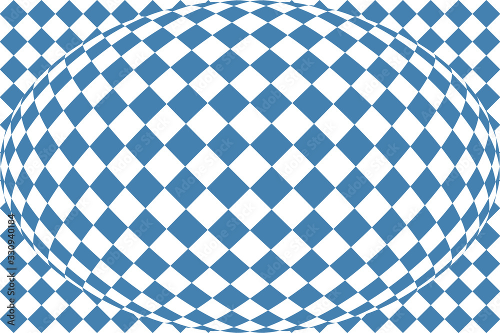 Fondo de rombos azules y blancos abombados. Stock Illustration | Adobe ...