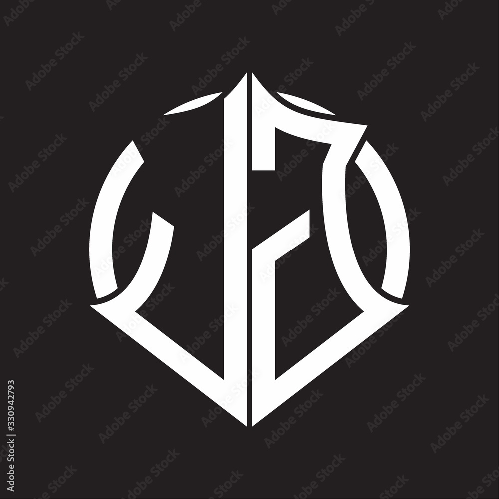 JG Logo monogram with emblem and circle rounded design template Stock ...