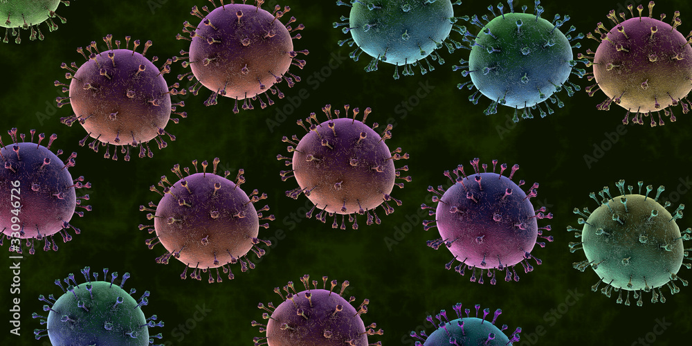 Futuristic medical graph of user interface FUI HUD of Coronavirus ...