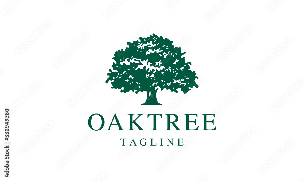 Oak Tree Logo Stock Vector | Adobe Stock