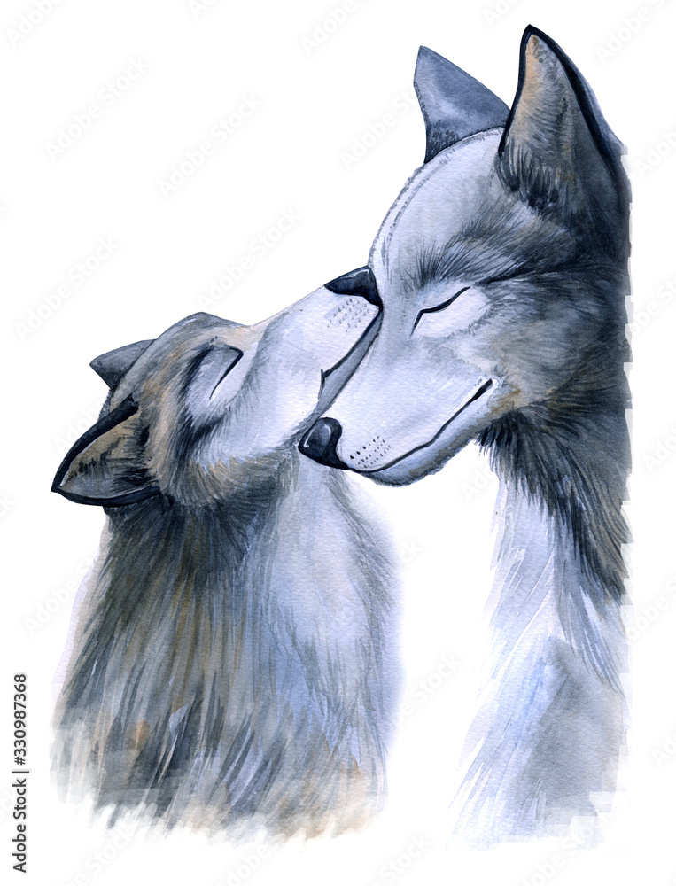 Wolf Drawing Love