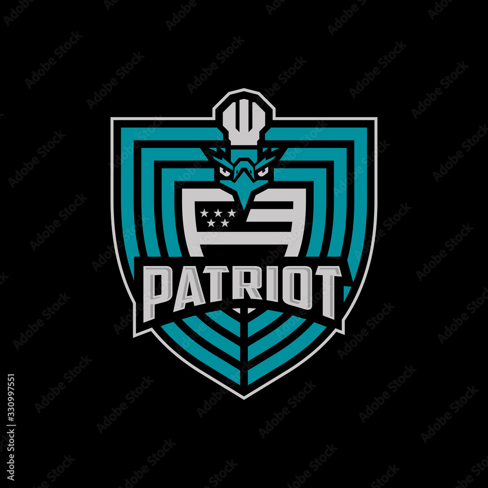 Patriot missile logo vector. gaming illustration for esport team. Stock ...