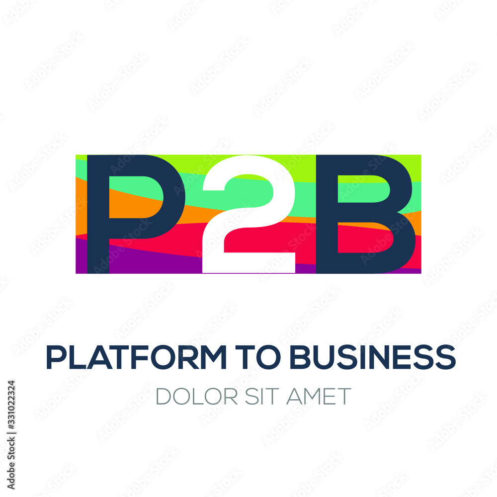 P2B mean (platform to business) Word written in search bar ,Vector illustration. Stock Vector ...