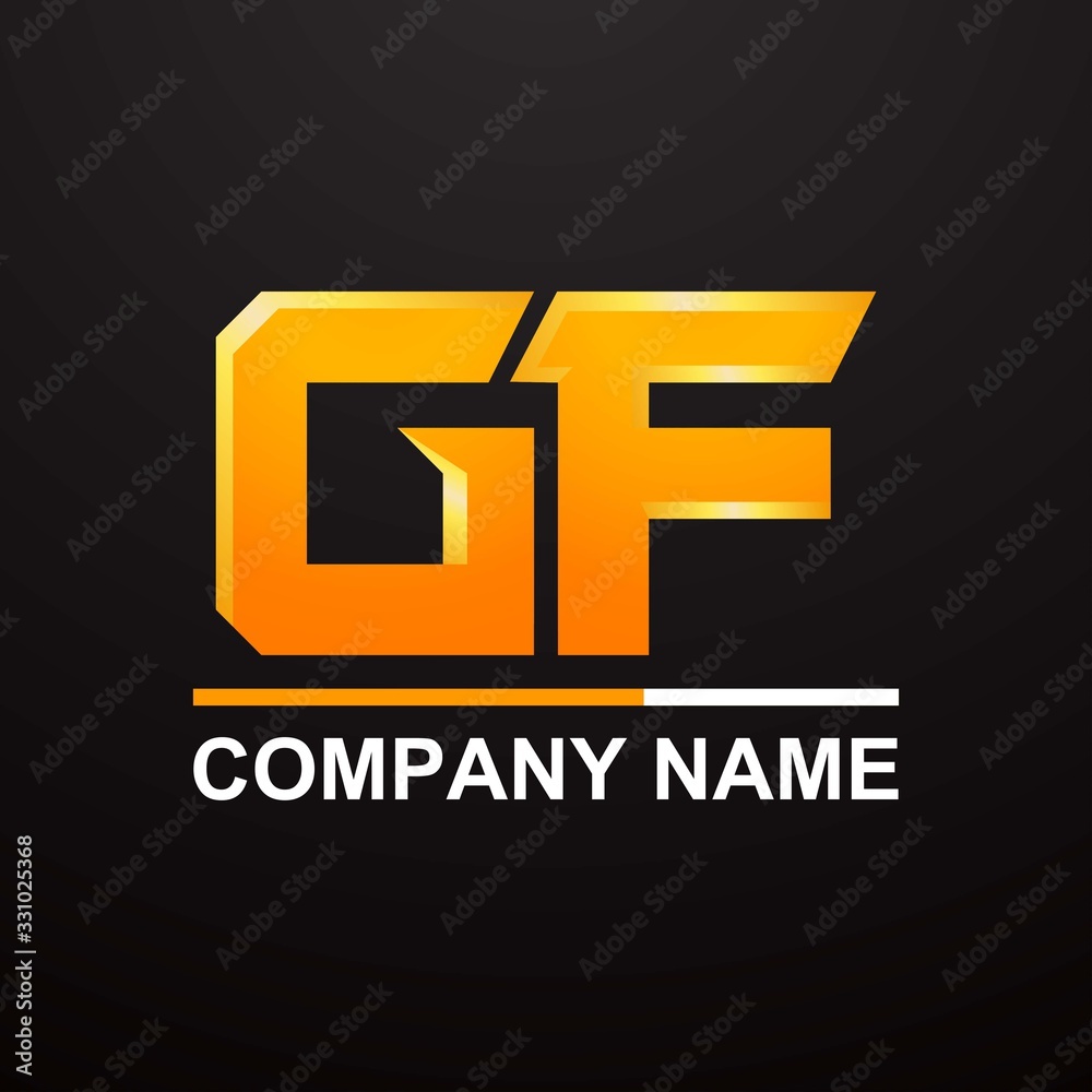 GF initial logo monogram designs modern templates sign, logo, abstract ...