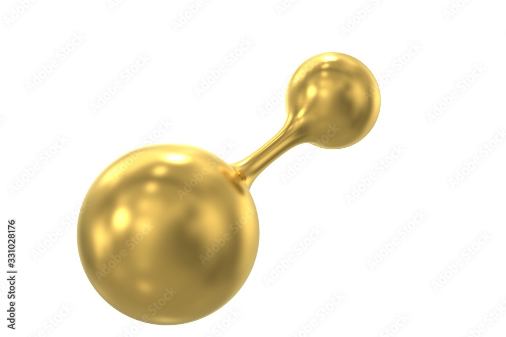 Silver molecule. Vector illustration isolated on white background ...