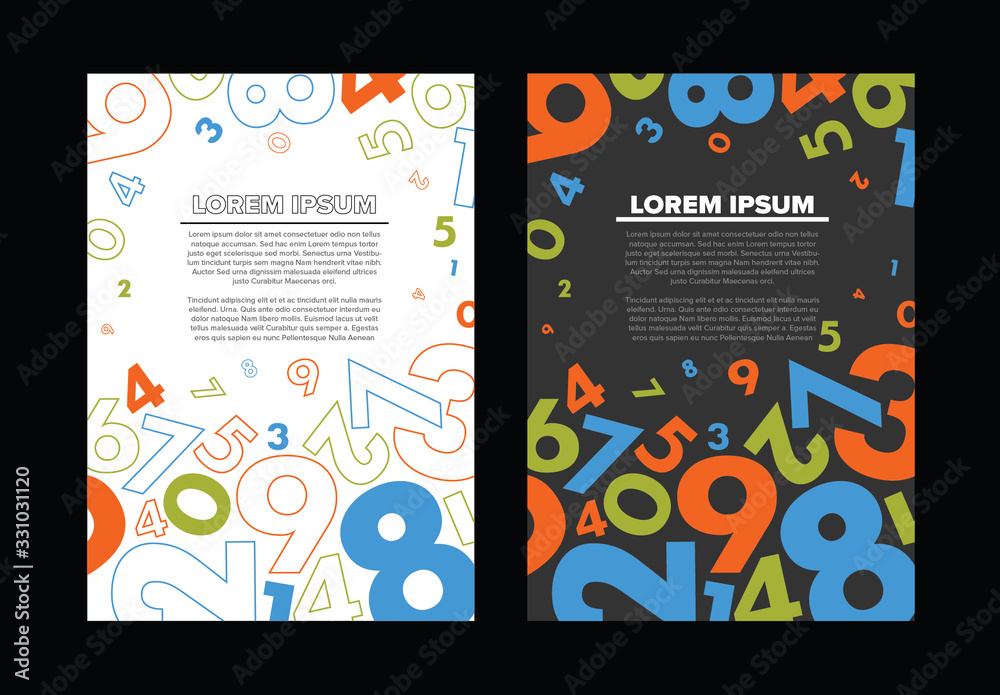 Front Covers Flyers Layouts Stock Template | Adobe Stock