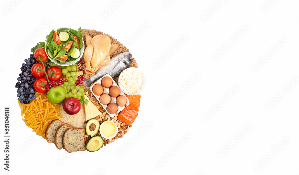 Healthy food diagram Stock Photo | Adobe Stock