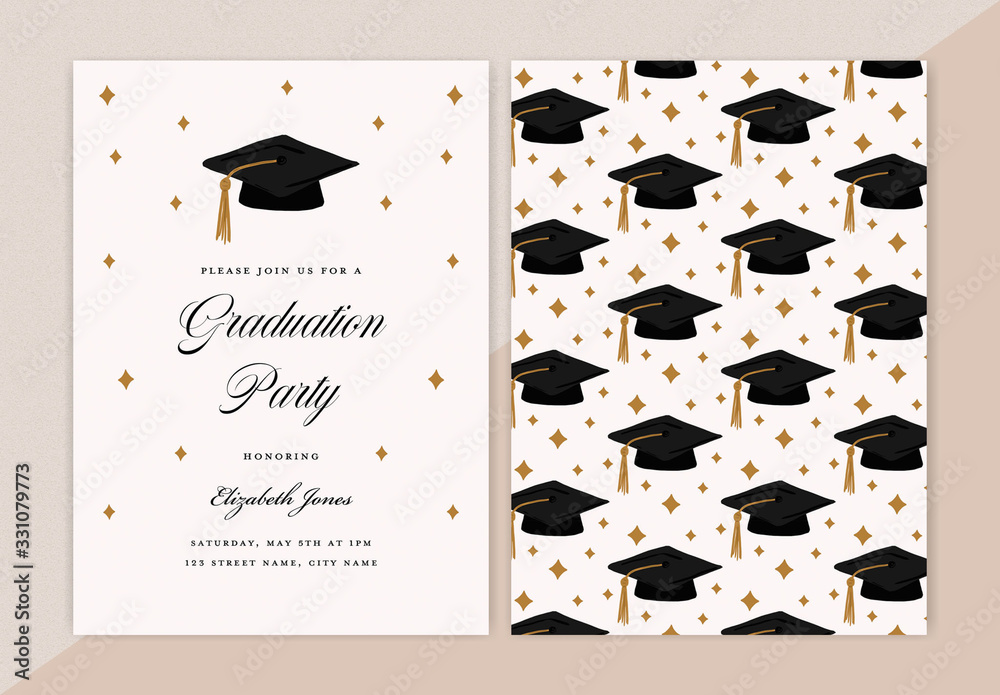 Graduation Party Invitation Layout