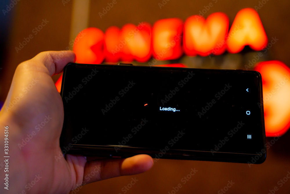 Slow internet, video load and download speed. Watching movie online ...