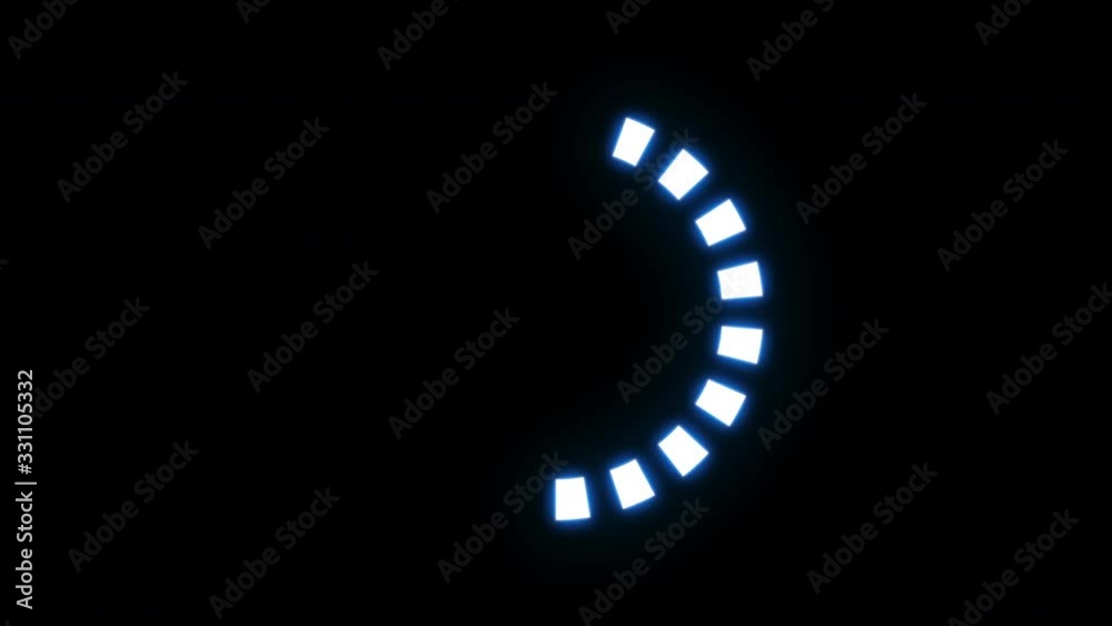 4K Video of Animation Science Futuristic Loading Circle Ring. Loading ...