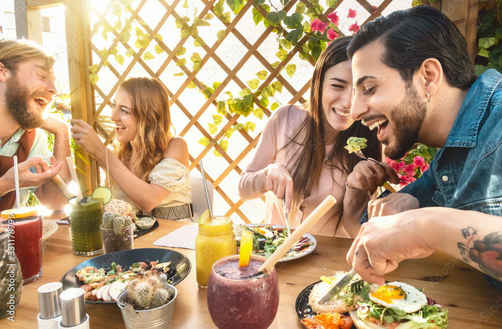 Healthy Happy People Eating