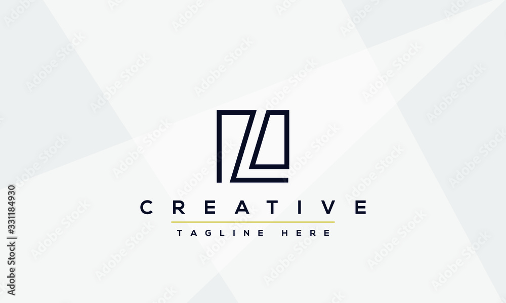 Abstract Monogram letter L Logo icon design concept. Minimalist L LL ...
