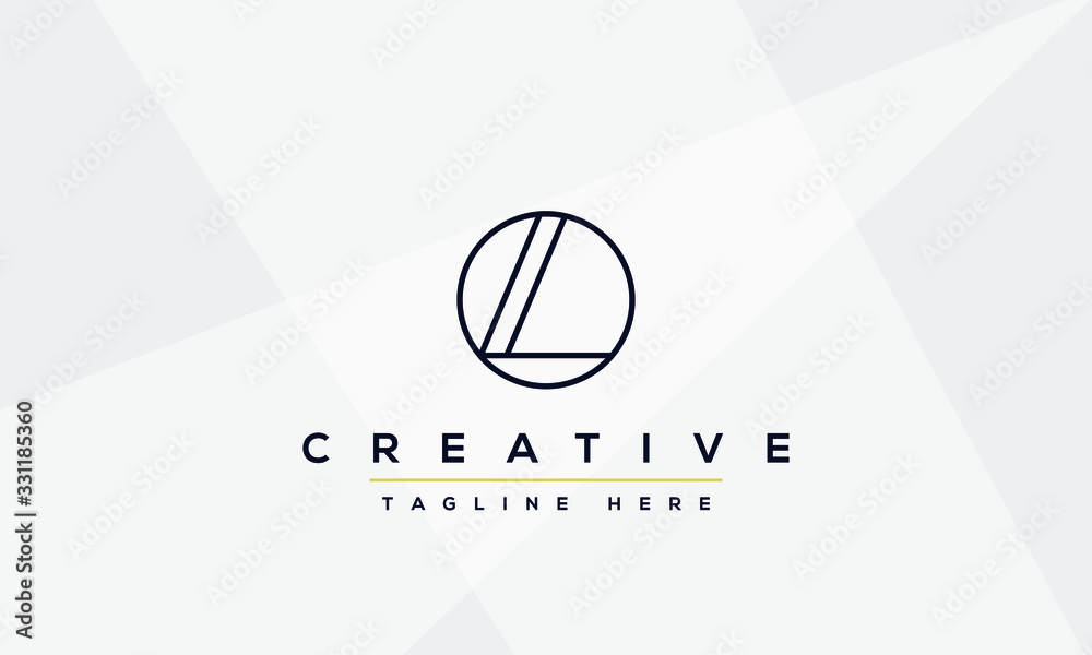 Abstract Monogram letter L Logo icon design concept. Minimalist L LL ...