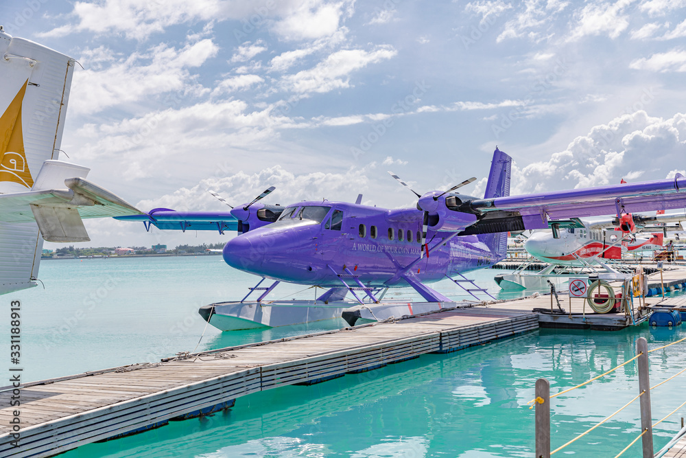 Male, Maldives – May 10, 2019: TMA - Trans Maldivian Airways Twin Otter ...