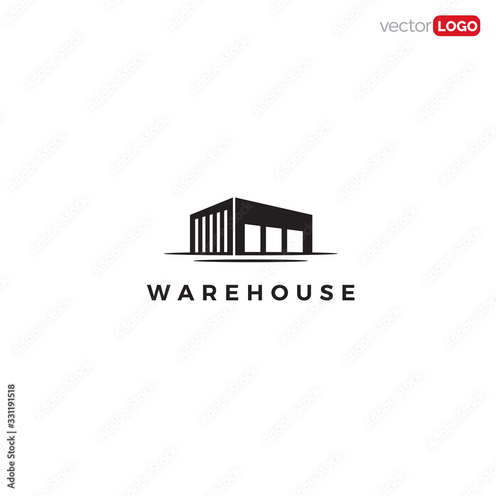 warehouse icon/symbol/Logo Design Vector Template Illustration Stock ...
