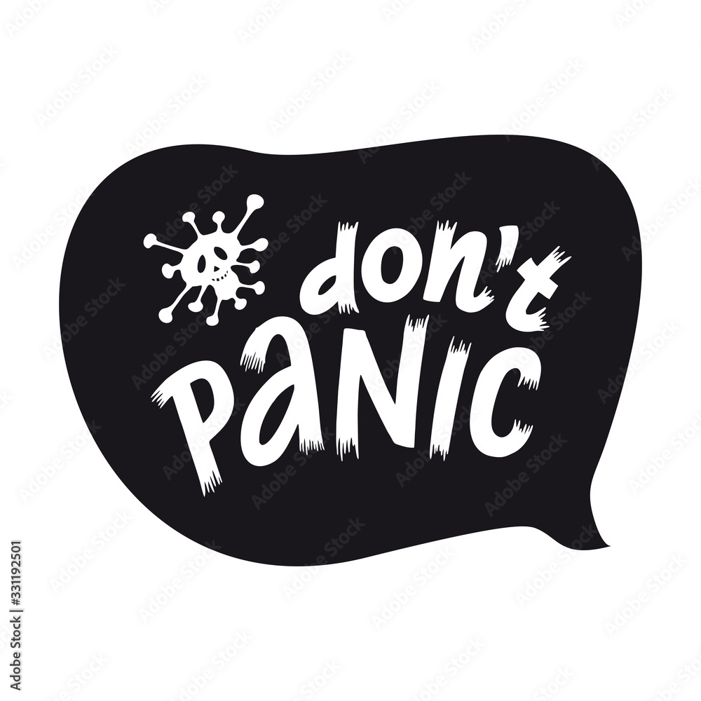 Don't panic icon vector. Linear style sign for mobile concept and web ...