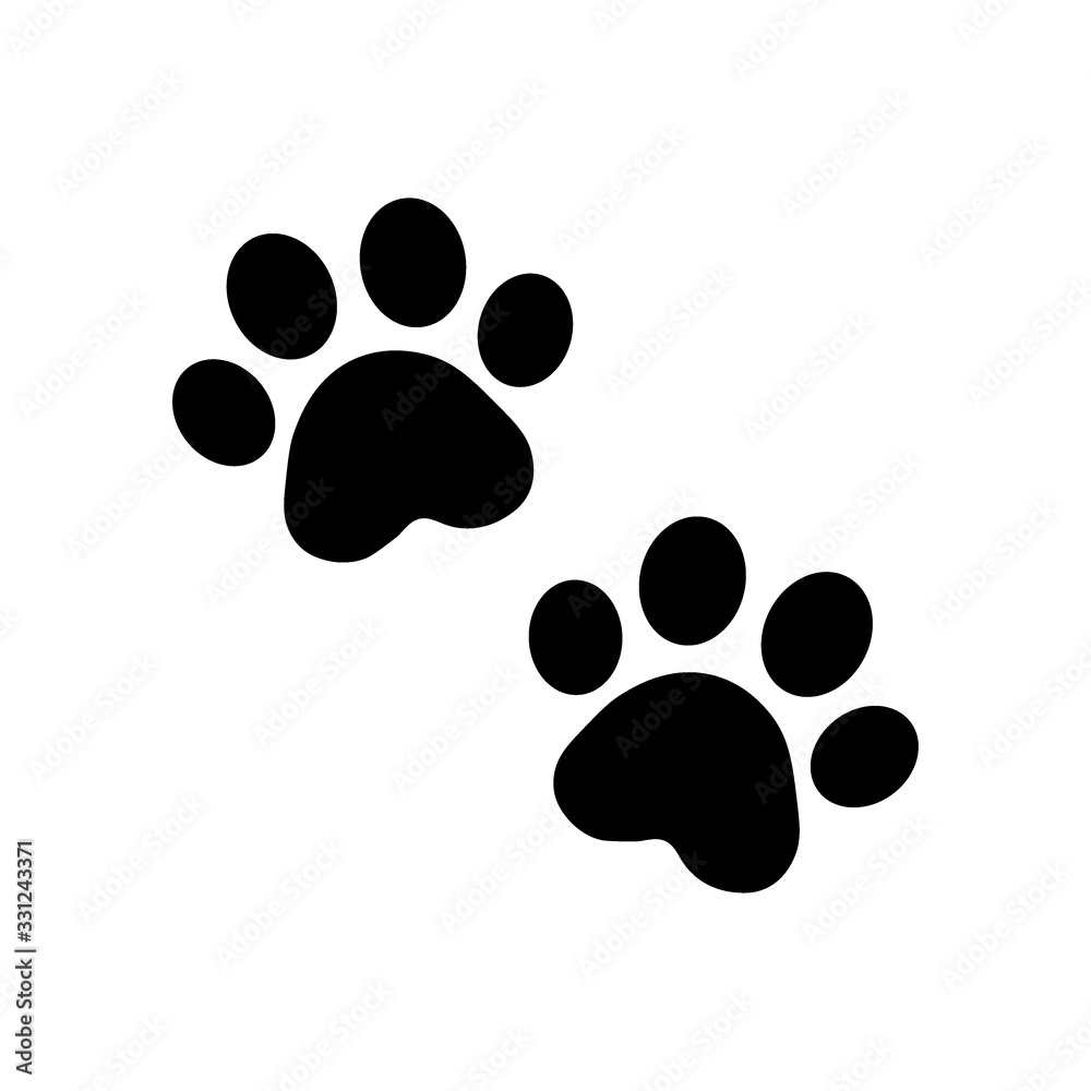 dog paw vector Stock Vector | Adobe Stock