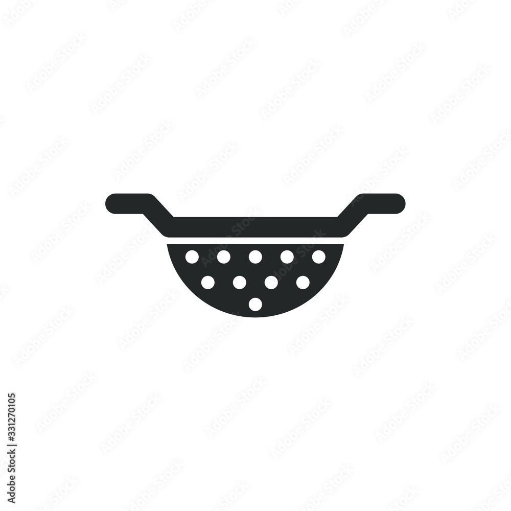 colander icon template color editable. colander symbol vector sign ...
