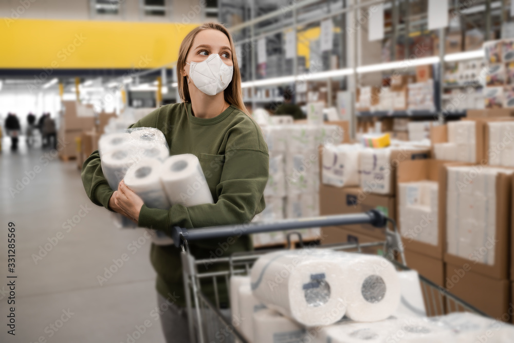 Toilet paper shortages amid panic throughout the world due to the ...