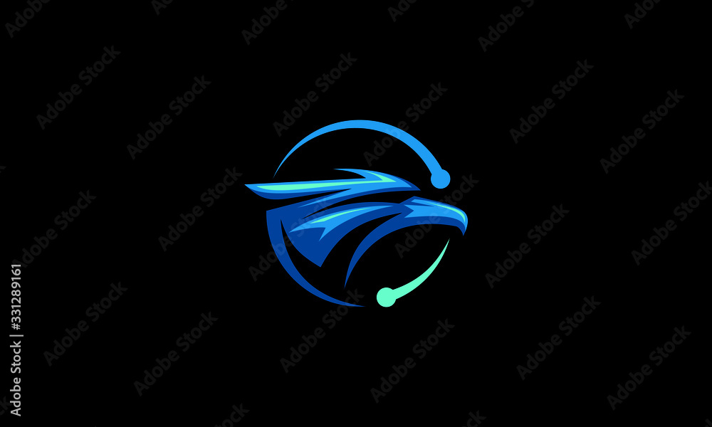 eagle communication technology logo icon vector Stock Vector | Adobe Stock