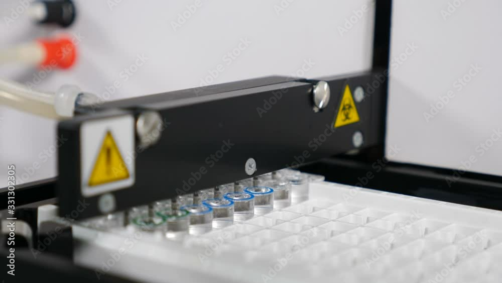 Automated DNA Processor real-time PCR cycler. PCR robotic machine for ...