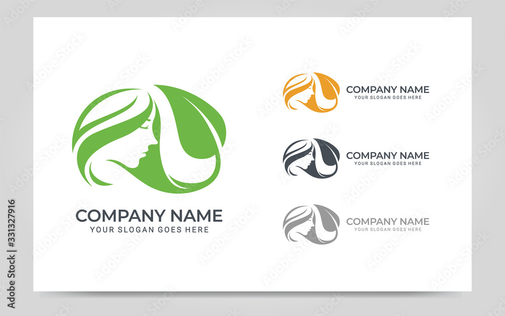 Beauty woman face logo symbol. Modern vector illustration Stock Vector ...