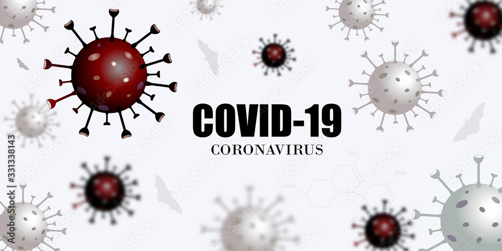 Coronavirus disease COVID-19 infection medical. Respiratory influenza ...