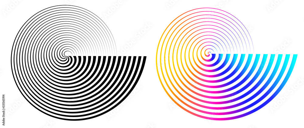 Radar circle Symbol monitor airplane Design element02 Stock Vector ...