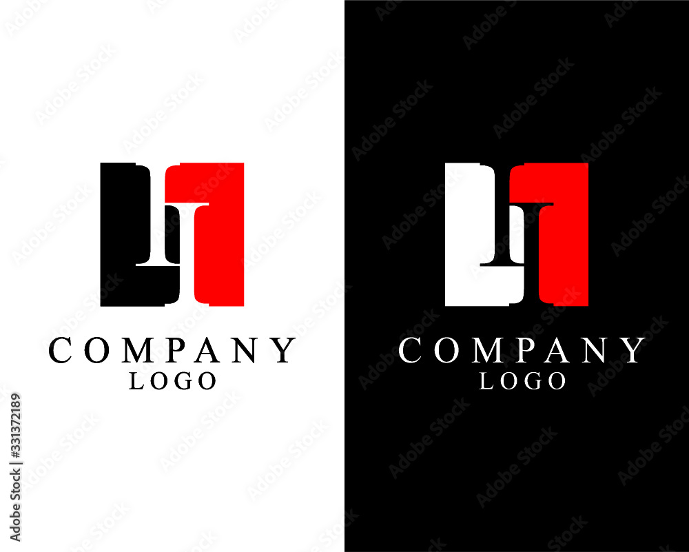 II, I logo Letter square shape logo vector for company identity. Stock ...