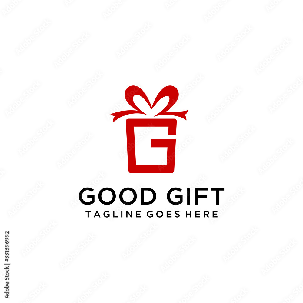 Inspiration sign / logo a typography gift mark that is in the letter G ...