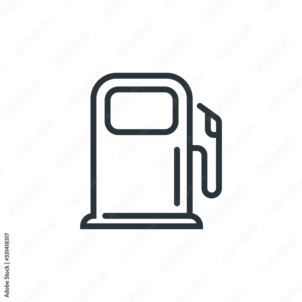 Fuel Pump Flat icon vector Stock Vector | Adobe Stock