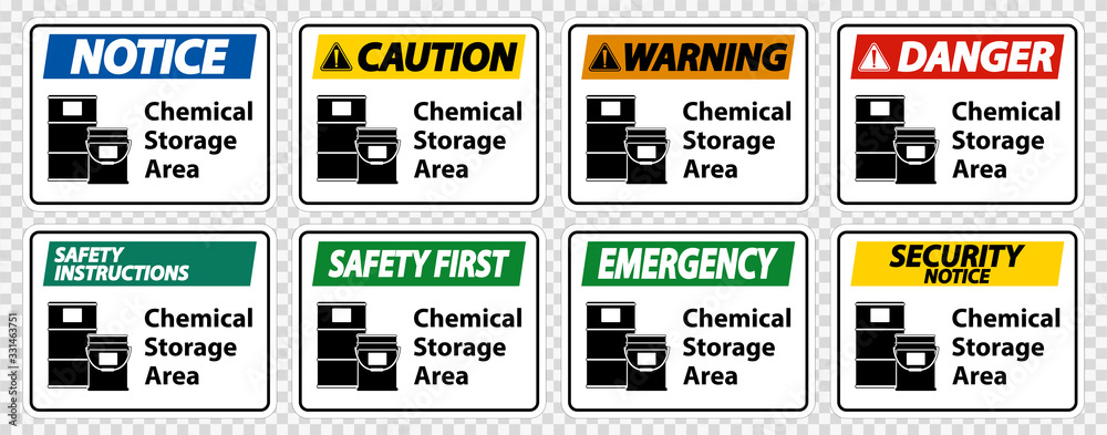 Chemical Storage Symbol Sign Isolate on transparent Background,Vector ...