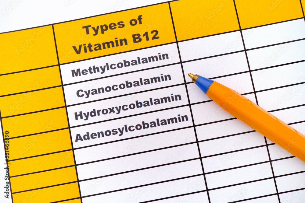 Different Types of Vitamin B12 Stock Photo | Adobe Stock