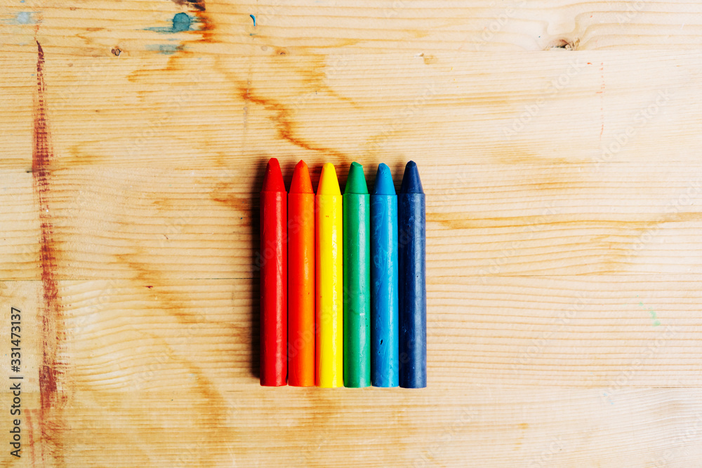 Rainbow Colors In Order Crayons