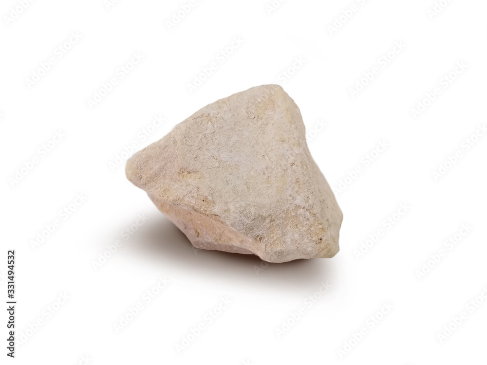 Pumice stone isolated on white background. A pumice stone is formed ...