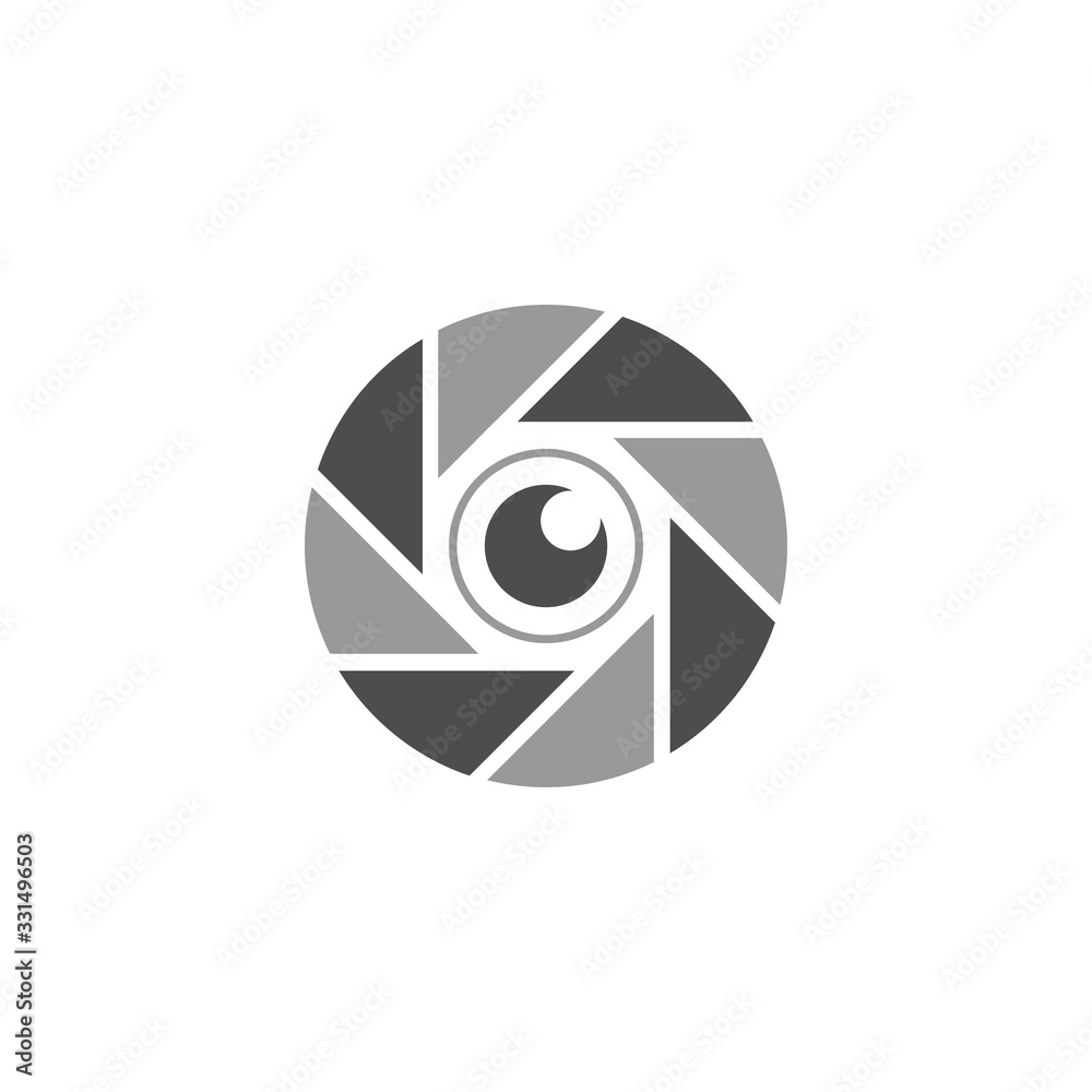 Camera photography logo icon template. Pixel art camera logo isolated ...