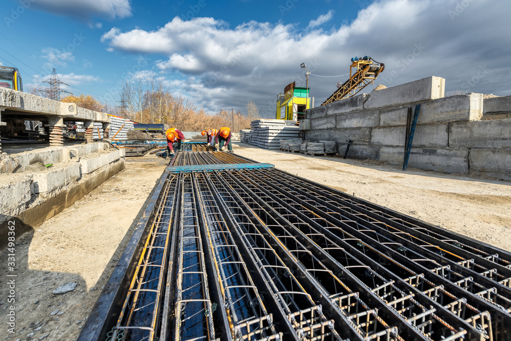 Form for pouring reinforced concrete piles. Stock Photo | Adobe Stock