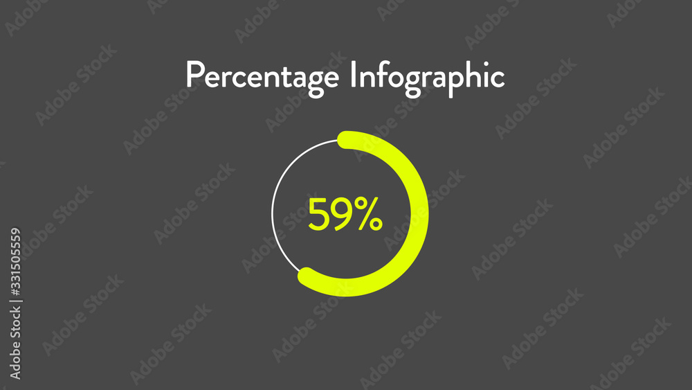 Circle Percentage Infographic Stock Template | Adobe Stock