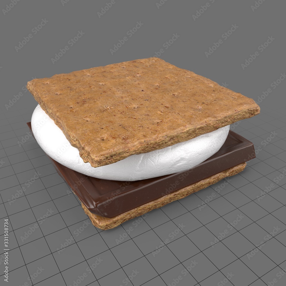 Smore Stock 3D asset | Adobe Stock