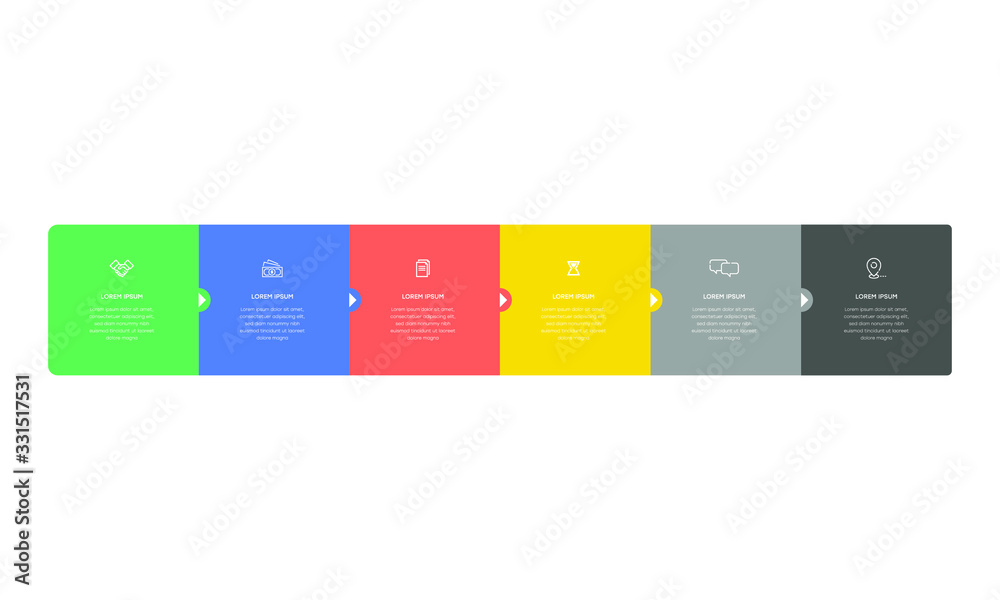 Infographic. Vector Infographic design template with icons and 6 ...