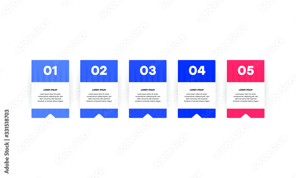 Infographic. Vector Infographic design template with icons and 5 ...