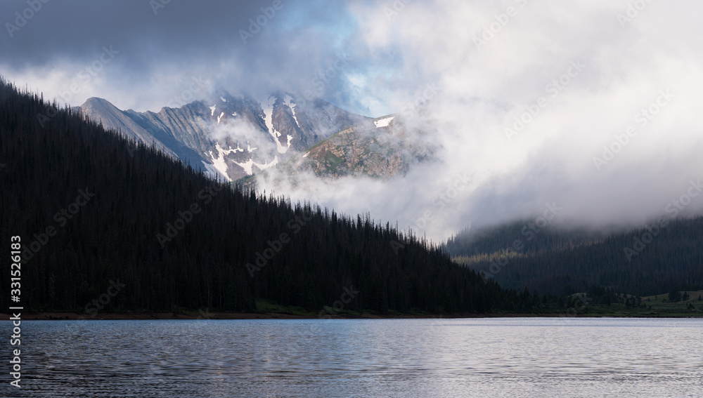 The Never Summer Range is south of Long Draw Reservoir. This is a view ...
