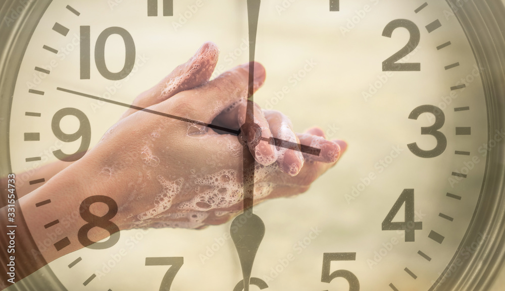 Time to wash your hands. Cleanliness and boy hygiene concept. Stock ...