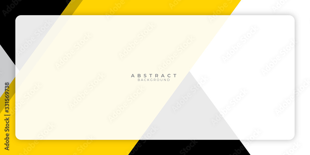 Yellow Black Presentation Background. Vector illustration design for ...