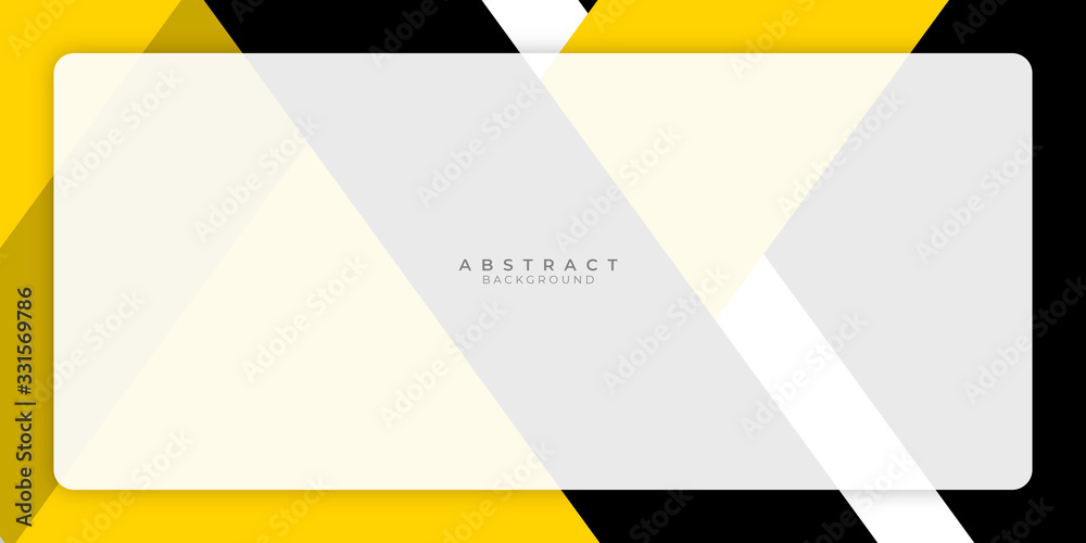 Yellow black presentation background with modern business line concept ...
