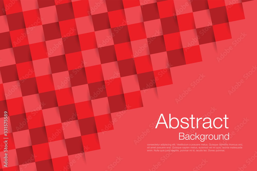Red abstract texture. Vector background 3d paper art style can be used ...