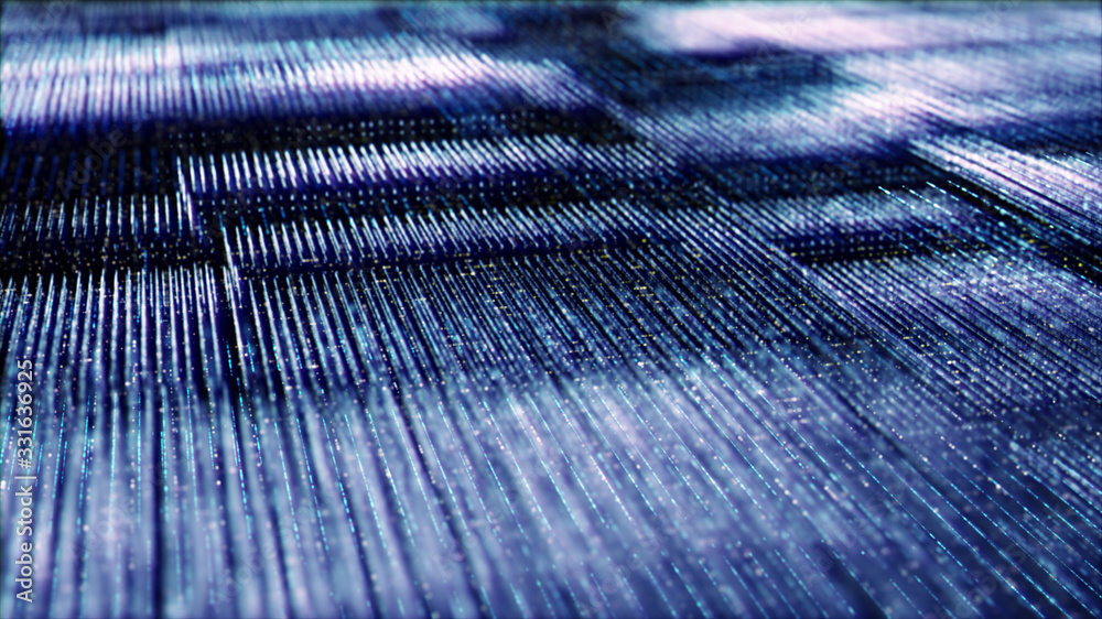 Futuristic digital generated image abstract matrix particles de-focus ...