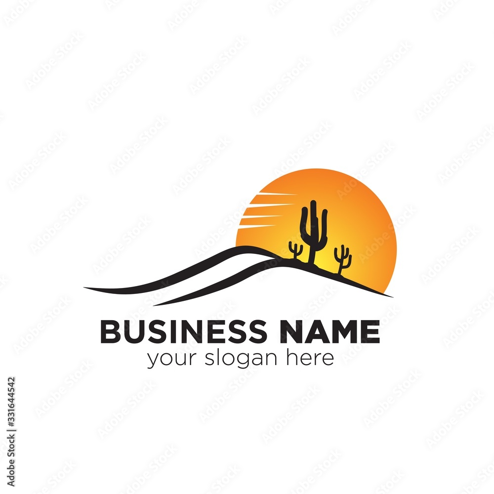 arizona wave sun logo vector concept, icon, element, and template for ...