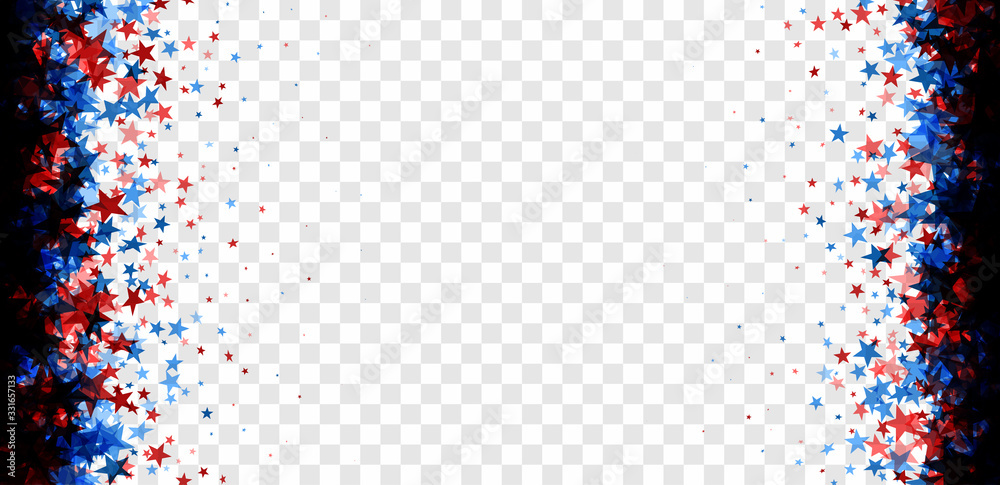 Starry frame on transparent background. Stock Vector | Adobe Stock