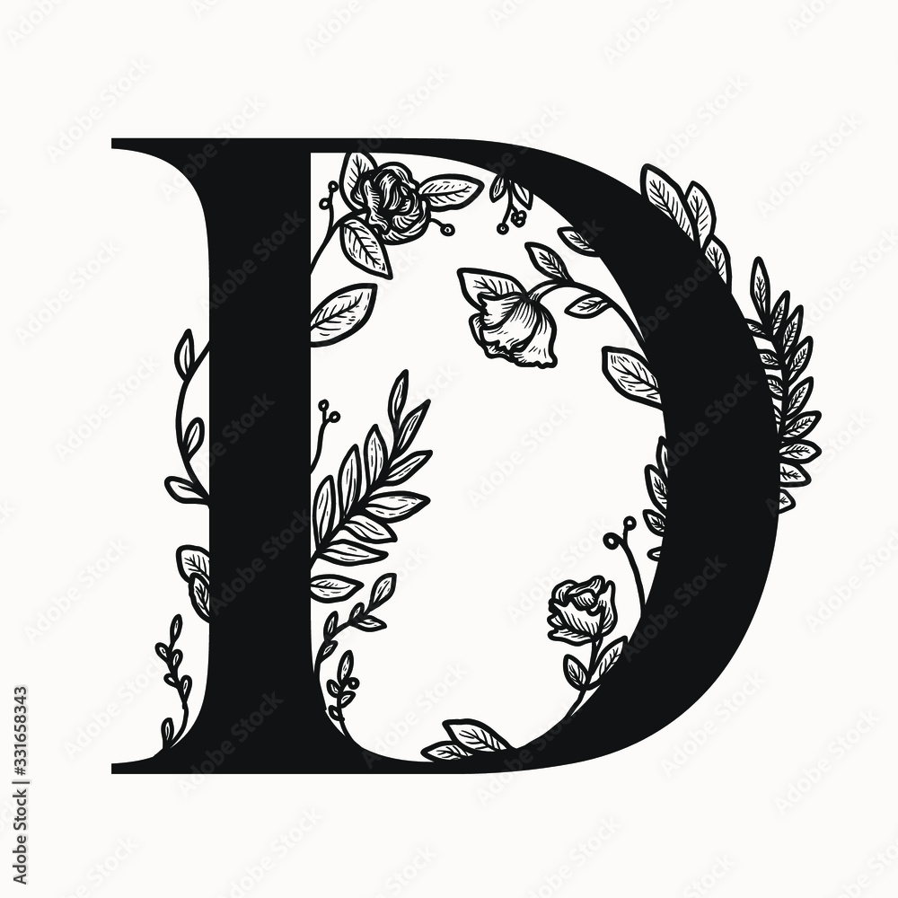 Ornate Letter D